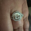 Sterling Silver Monogram Ring, Stackable Monogram Ring, 925 Monogram Ring, Initial Ring ...