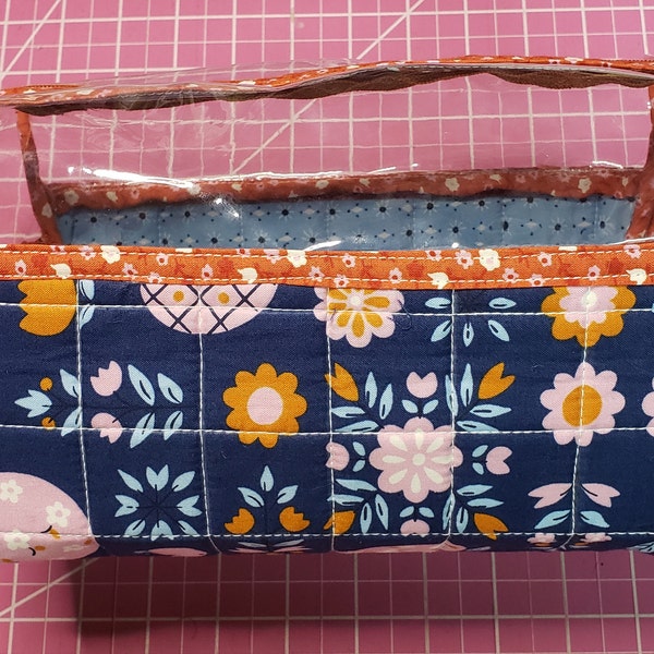 PDF Essen Pouch Pattern || Quilted Boxy Pouch Pattern With Vinyl Window ...