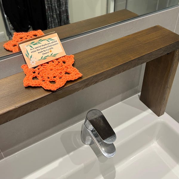 Over the Counter Shelf, Wood Countertop Organizer, Over the Sink Shelf ...