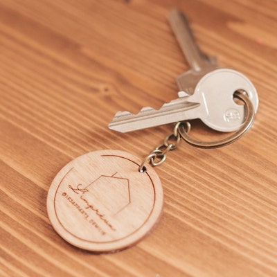 Pack of 50 Custom Rectangular Keychains With Business Logo, Engraved ...