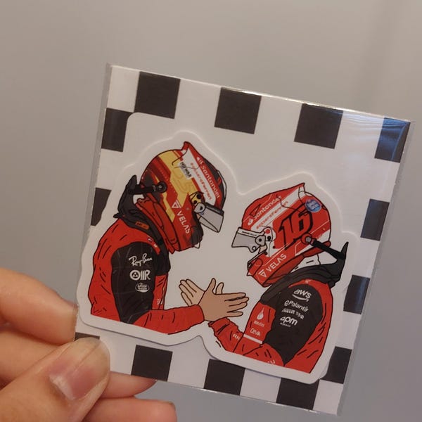 Charles Leclerc 2024 Helmet Sticker Ferrari Formula One F1 Driver - Etsy
