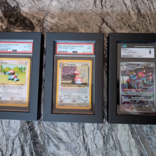 PSA/CGC/BGS Graded Card Wall Display Frame (cards Not Included) - 3D ...