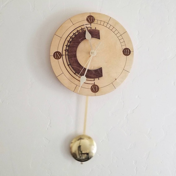 Wooden Chrono Trigger Clock With Swinging Pendulum - Etsy