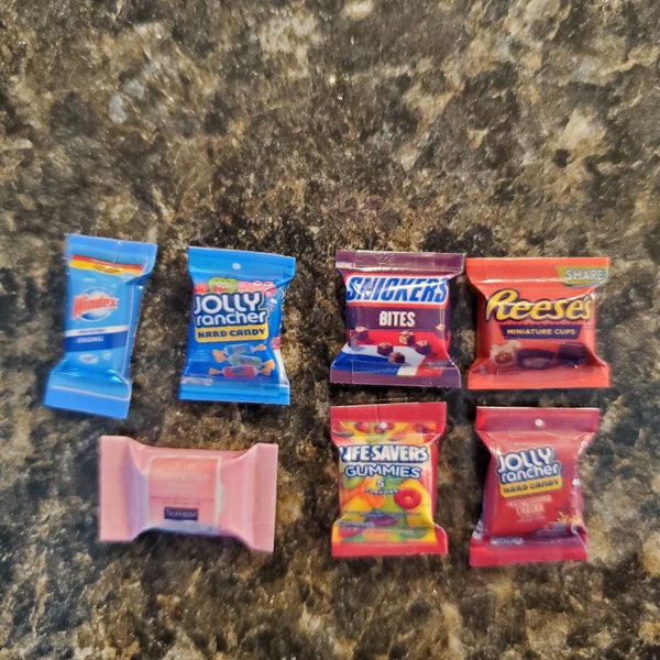 Mini Assorted Pretend Chocolate Candy Bags (each Sold Separately) - Etsy