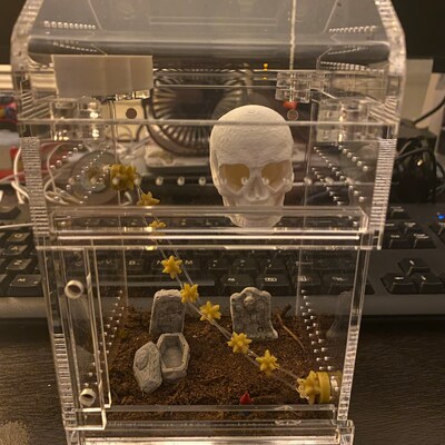 Tiny Cemetery Mausoleum Crypt Cement Potted Plant Terrarium - Etsy