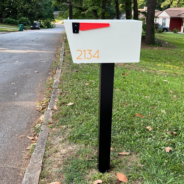 Custom Mailbox Address Numbers, Modern Mailbox Numbers, Mailbox Decals ...