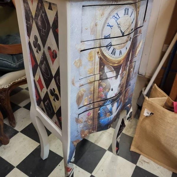 Fairytale Alice - Large Decoupage Paper - 6 Size Options - Playing Card ...