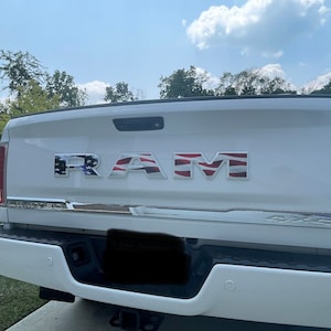 RAM 4x4 Emblem Overlay Decals RED FIRE Flames Fits 2009-2023 - Etsy