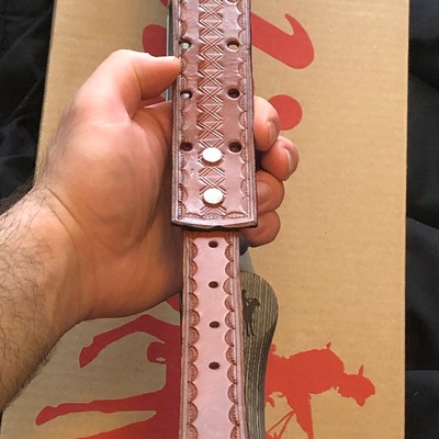 Belt End Template for Leather Working - Etsy