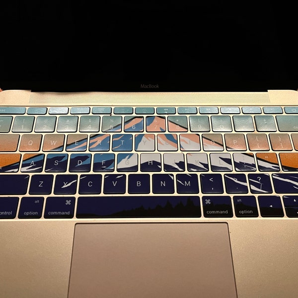 Scenery MacBook Keyboard Laptop Stickers Keyboard Decal MacBook Air 13 ...