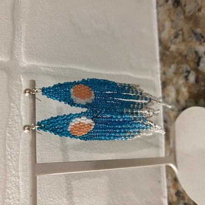 CHARMING Beaded Fringe Hoop Earring Kit Seed Bead Earring Kit - Etsy
