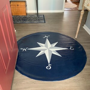 FLOORCLOTH Buttons Hand Painted Canvas Rug COUNTRY PRIMITIVE 6'x8' - Etsy