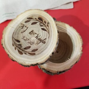 Personalized Rustic Ring Box, Engraving Ring Box, Wedding Ring Boxes ...