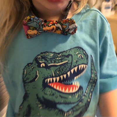 MINECRAFT BOW TIE / Handmade Preppy Fabric Bow Tie W Adjustable Strap ...