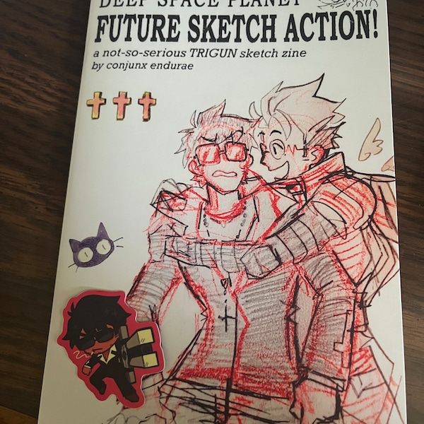 PREORDER Deep Space Action Trigun Sketch Zine - Etsy
