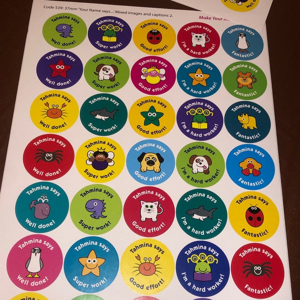 10mm Smiley Star Reward Stickers - Etsy