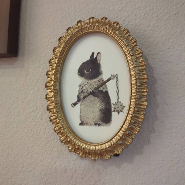 Bunny With Flail Print - Etsy