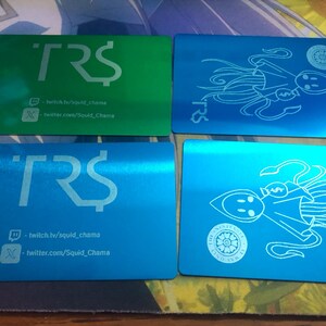 Metal Skip Cancel Undo Cards Matte Black Anodized Aluminum Laser ...