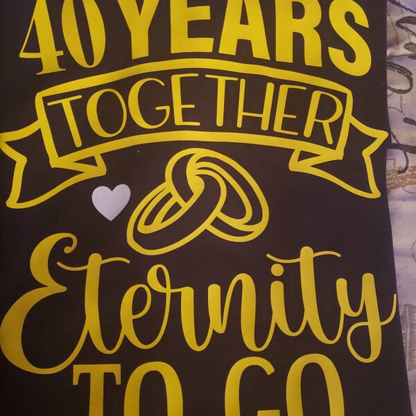 10 Years Together Eternity to Go, 10 Year Anniversary, 10th Anniversary ...