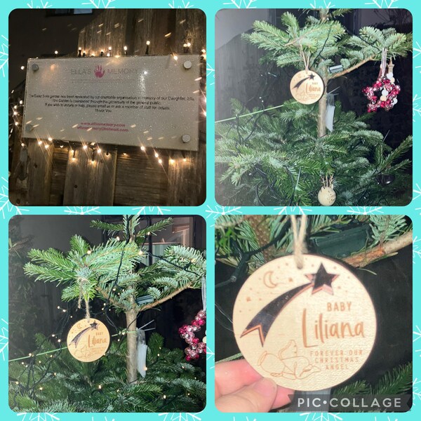 Mum in Loving Memory Christmas Tree Topper Angel Star, Memorial Tree ...