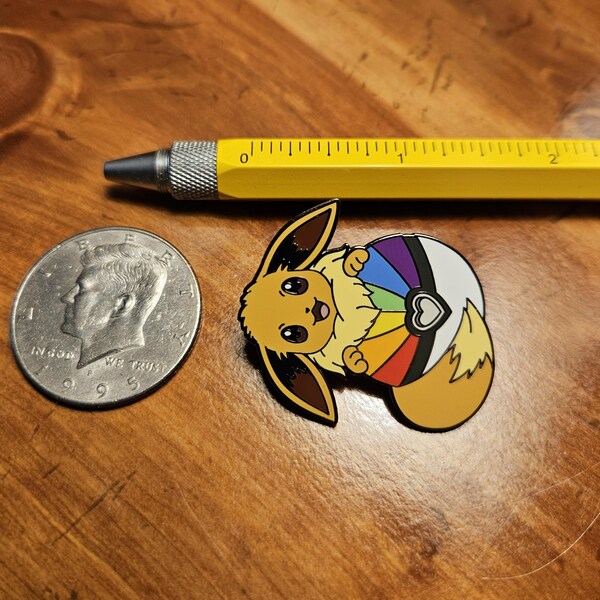 Pride Eevee Pokemon Hard Enamel Pin - Etsy