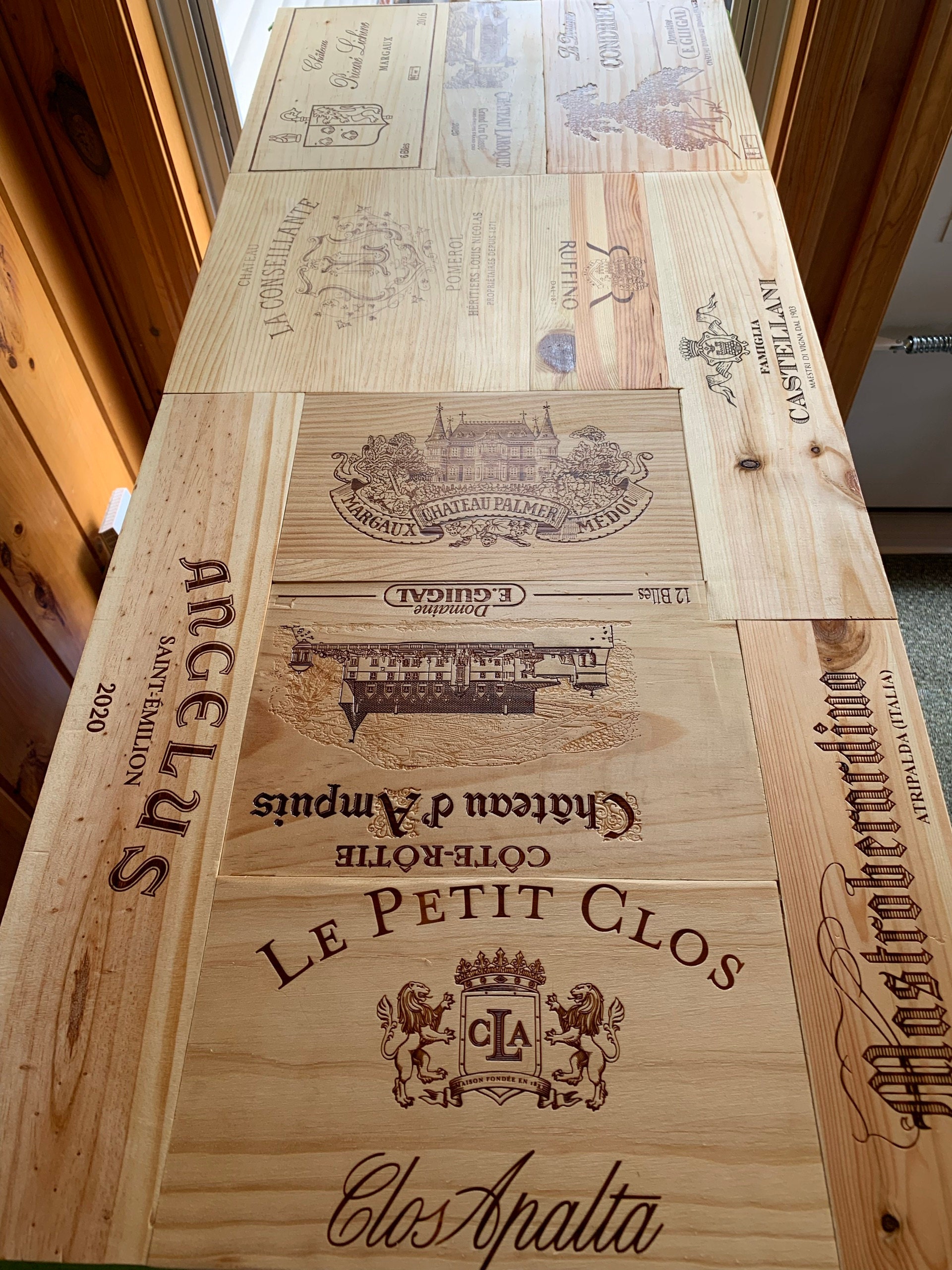 Wood wine panels 12 ct