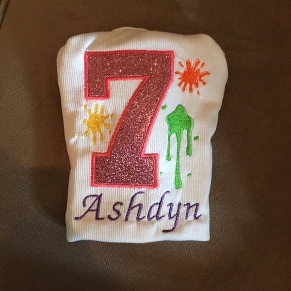 Paint Splatters Embroidery Design ~ Instant Download - Etsy