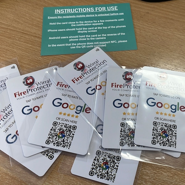 A4 Google Poster - Pack of 10 - Contactless Poster for Google - NFC ...