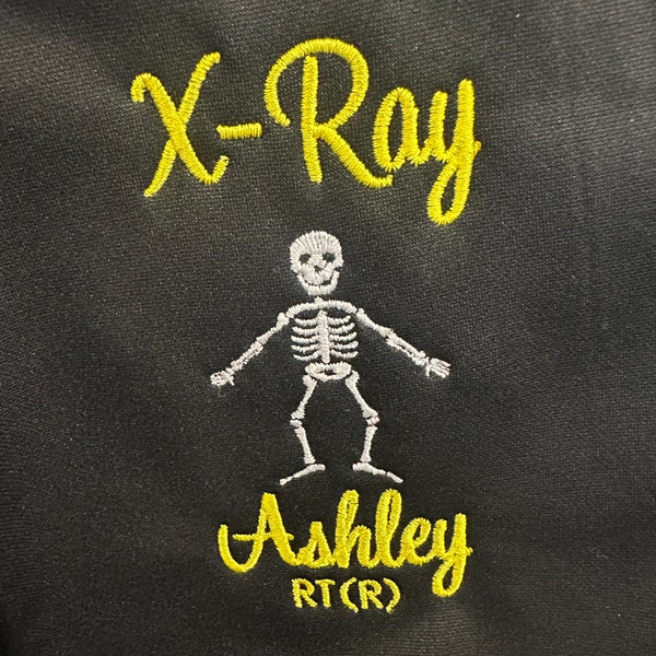 Rad Tech Skeleton Full Zip Jacket With Pockets, Personalized Gift for ...