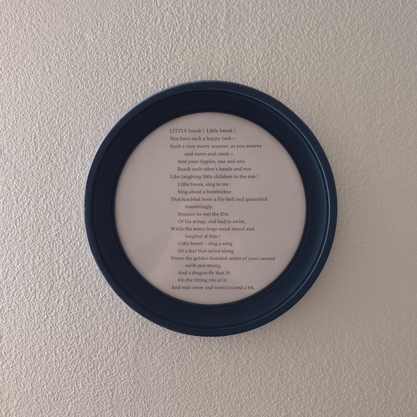 Berlin Blue Round Frame, Round Picture Frame, Embroidery Frame, Circle ...