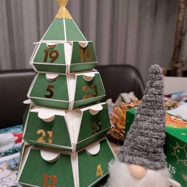 SVG Advent Calendar Christmas Tree Including Video Instructions Plotter ...