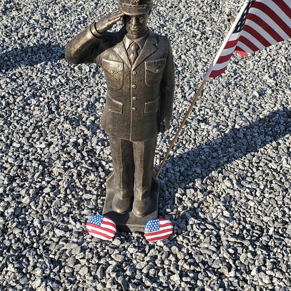 American Flag Hand Painted Rocks, Kindness Rocks, Perfect for Memorial ...