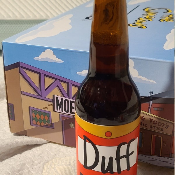 Duff Beer Label | Simpsons Beer Label | Home Brew Beer Label | Funny ...