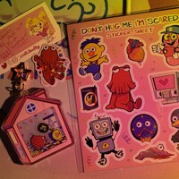 Dont Hug Me Im Scared DHMIS Die Cut Vinyl Sticker Sheet 6.5 X 5.5 10 ...