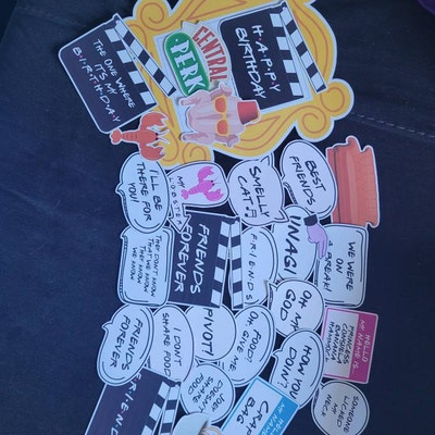 Friends Photo Booth Props, Friends Theme Birthday Party Props, DIY ...