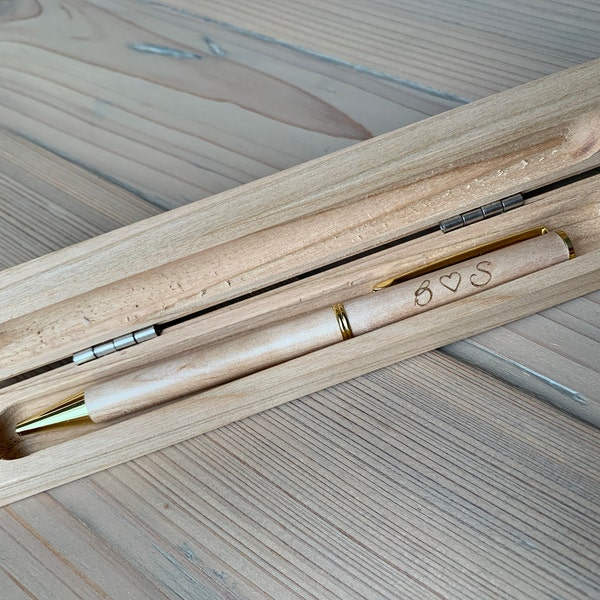 Custom Pen, Personalized Box With Text Name Engraved, Personalization ...