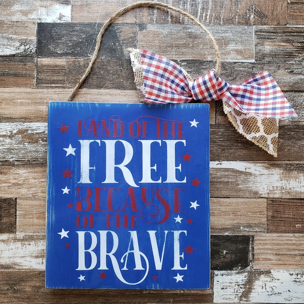 Land of the Free Because of the Brave Cut File Images for Silhouette ...