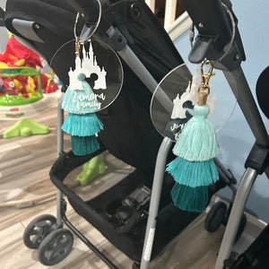 Disney Inspired Stroller Tag WDW Custom Tag Acrylic Personalized ...