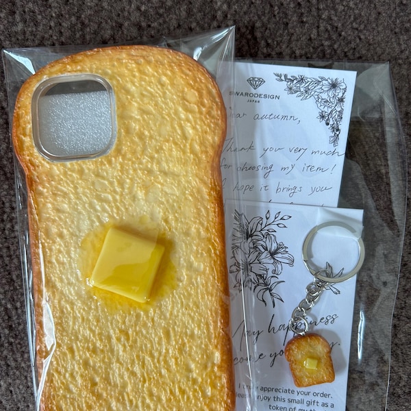 Cute Bacon Egg Toast iPhone Case Decoden Polymer Clay Handmade Custom ...