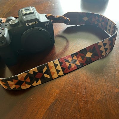 Engraved Camera Strap, Pattern Leather Camera Straps, Travel Gift ...
