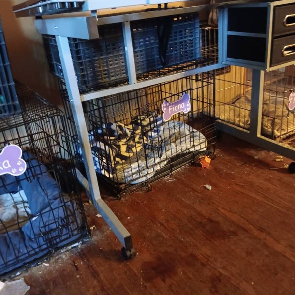 Personalized Dog Crate Sign, Custom Kennel Nameplate, Toy Box Sign ...