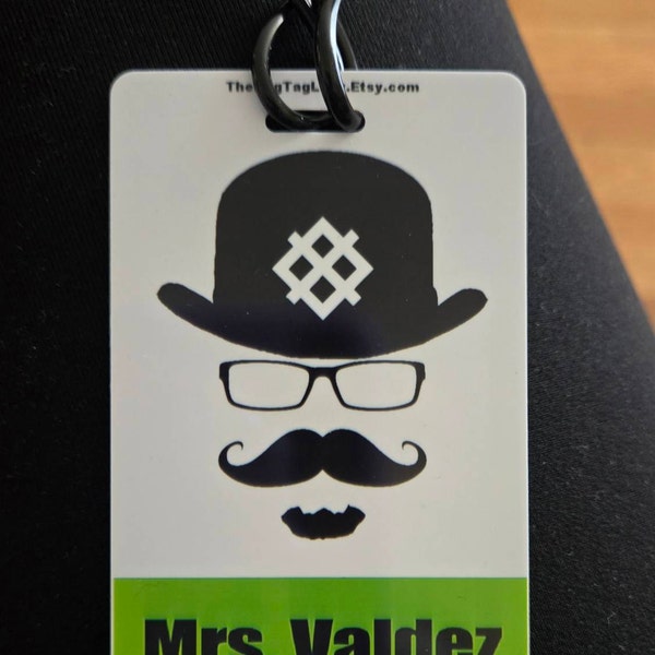 MUSIC Bag Tag Musical Notes Treble Clef Bass Clef Personalized for the ...