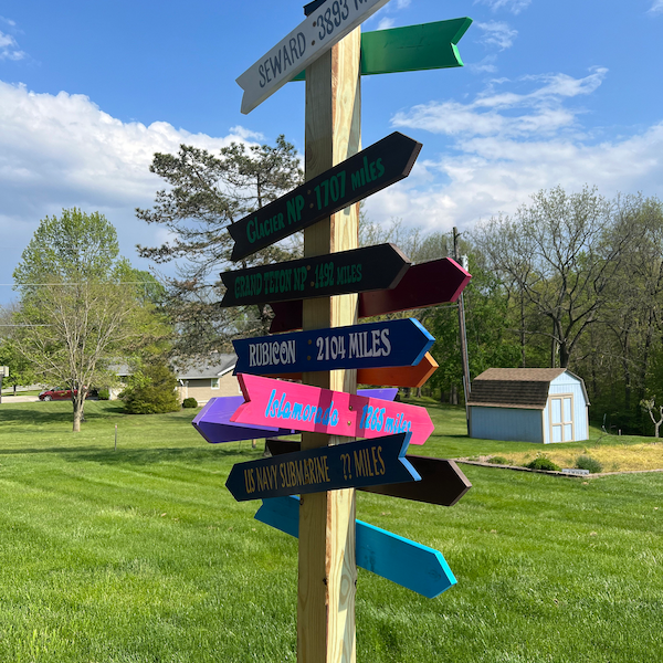 12 Destination Arrows Hand Painted Wood Directional Signs 24 X 3 1/2 ...