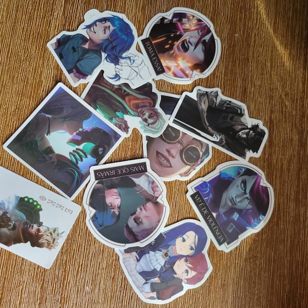 Arcane Stickers | Set of 100 | Waterproof Vinyl Stickers | Anime ...