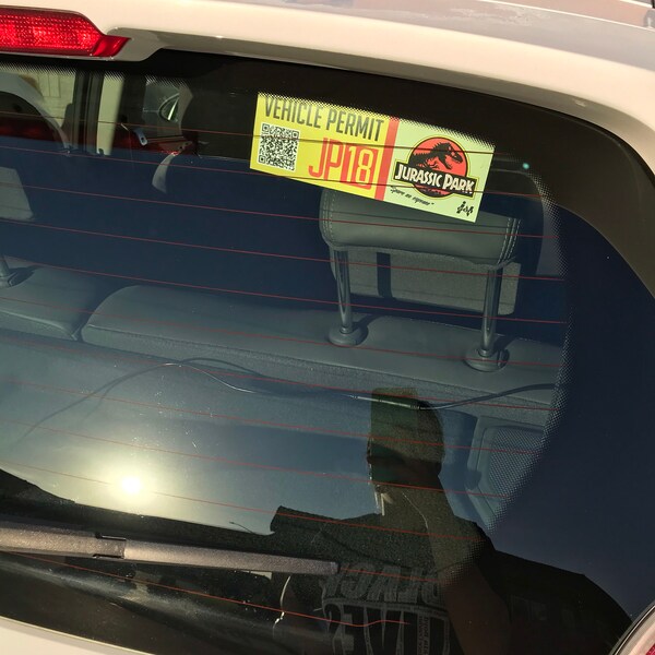 Jurassic Park Magnetic Bumper Sticker 7x2.5" TV Film Logo Car Decal - Etsy