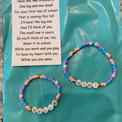 Back to School Bracelet Set - Etsy
