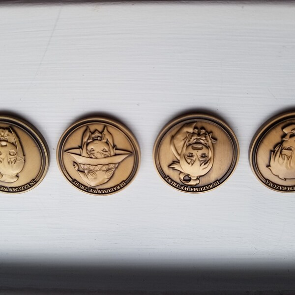 Koinosuba IOU Tokens - Full Set Metal Tokens - Etsy