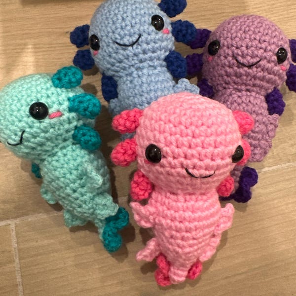 Amigurumi Axolotl Pattern - Digital - Crochet Pattern - Cute - Kawaii ...