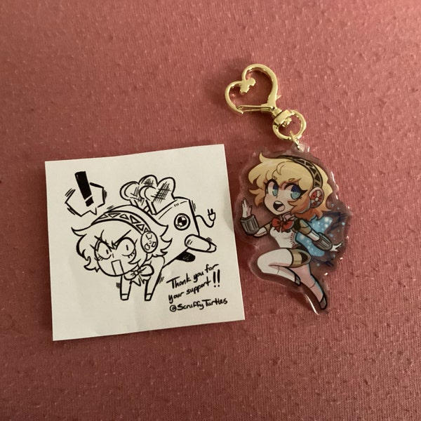 Persona 3 Aigis Acrylic Charm Keychain 2.5'' - Etsy