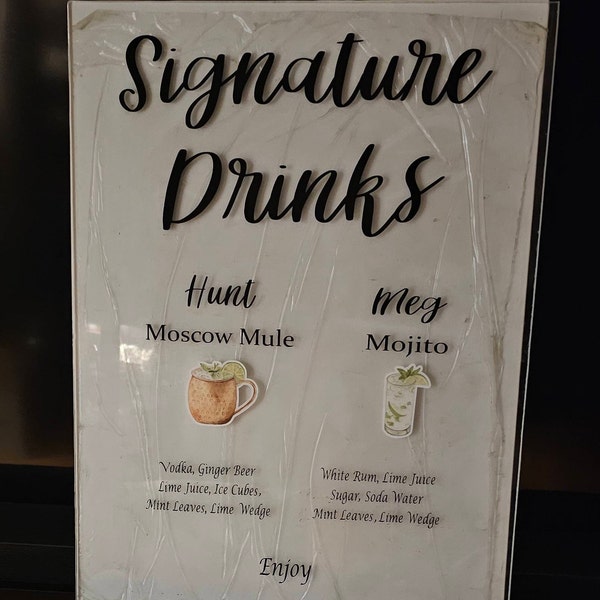 Rum Punch Sticker, Rum Runner Sticker, Signature Drink Sticker, DIY ...